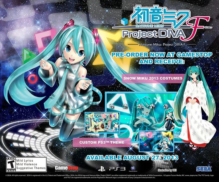 Project DIVA F Release Date, Pre-Order Bonuses Revealed | oprainfall
