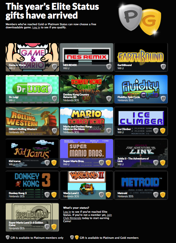 Club Nintendo Platinum and Gold Rewards Out - oprainfall