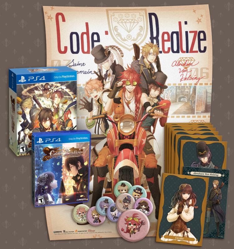 Code: Realize Limited Editions Announced for PS4 and Vita - oprainfall