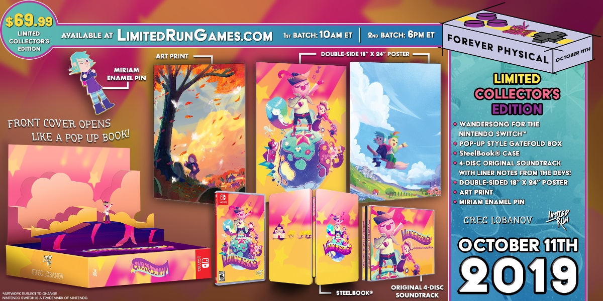 Wandersong - Limited Run Pre-Orders Open Tomorrow - oprainfall