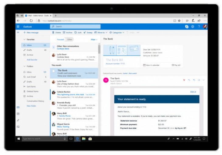 Microsoft Announces New Features for Outlook