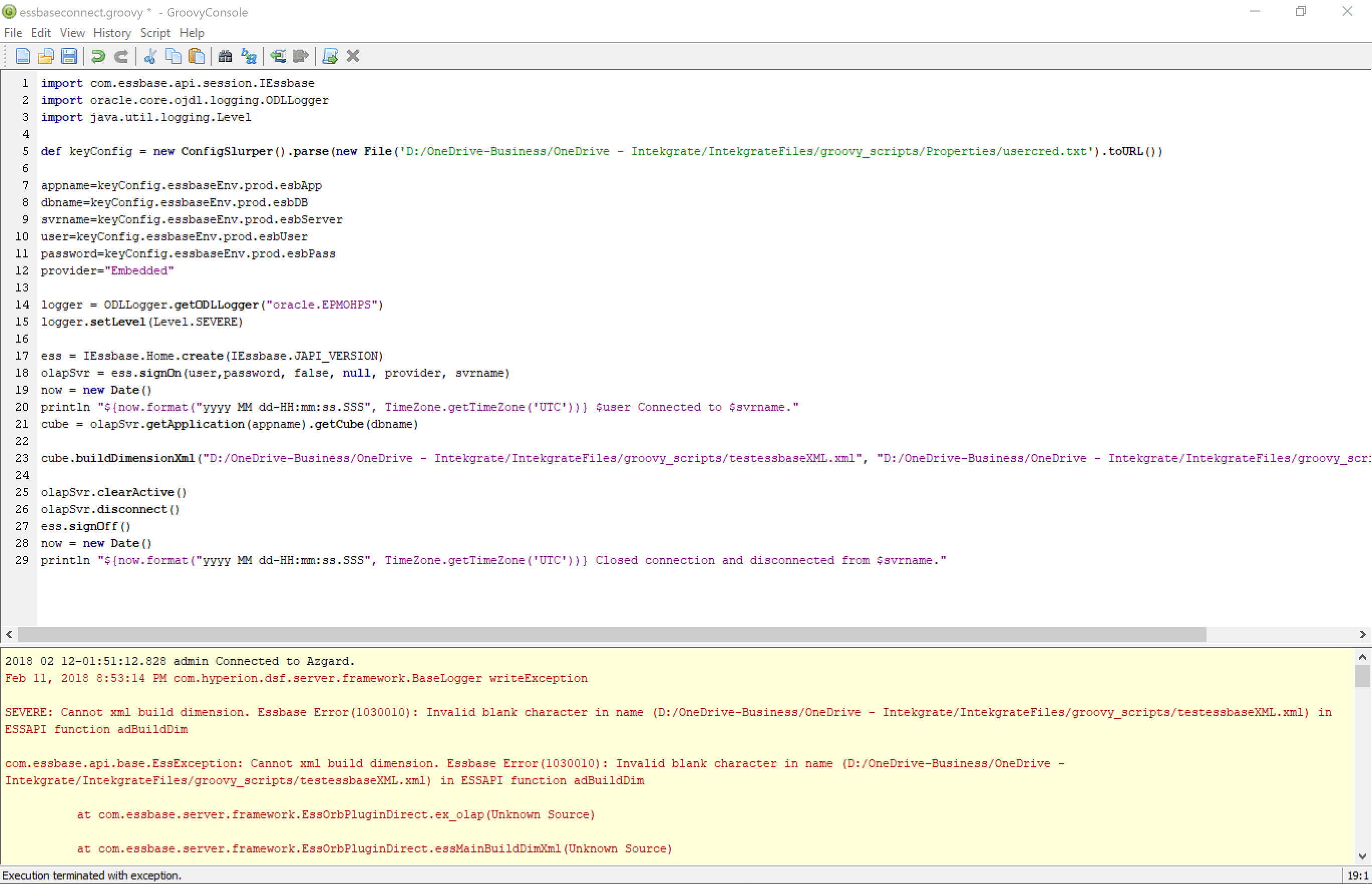 Essbase outline from XML!! - Part II - Oracle - Hyperion Labs