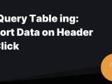 Jquery Table Sorting Sort Data On Header Click Orangeable