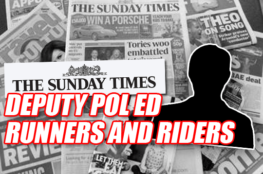 Sunday Times Deputy Political Editor Runners and Riders – Guido Fawkes