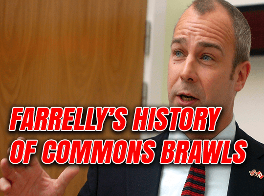 ‘Lager Lout’ Farrelly’s History of Commons Brawls – Guido Fawkes