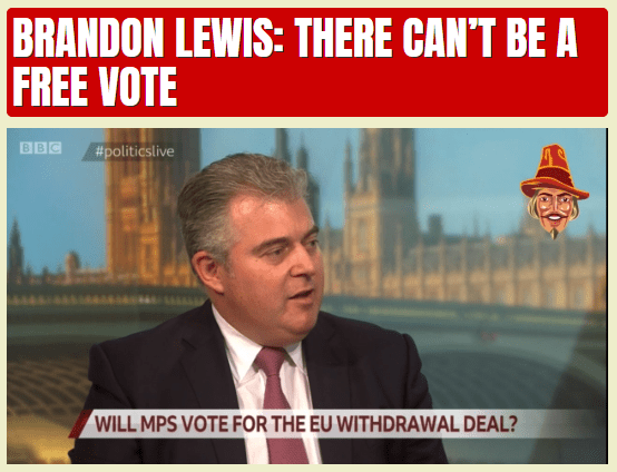 Brandon Lewis: There Can't Be a Free Vote – Guido Fawkes