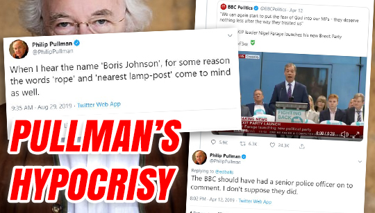 Philip Pullman Suggests Lynching Boris – Guido Fawkes