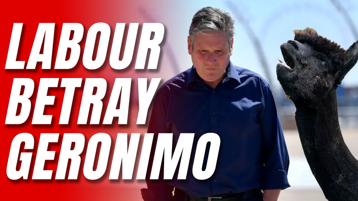 Labour U-Turn on Slaughtering Geronimo – Guido Fawkes
