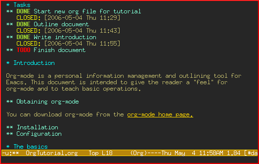 Tutorial de org-mode | Blog de David Arroyo Menéndez