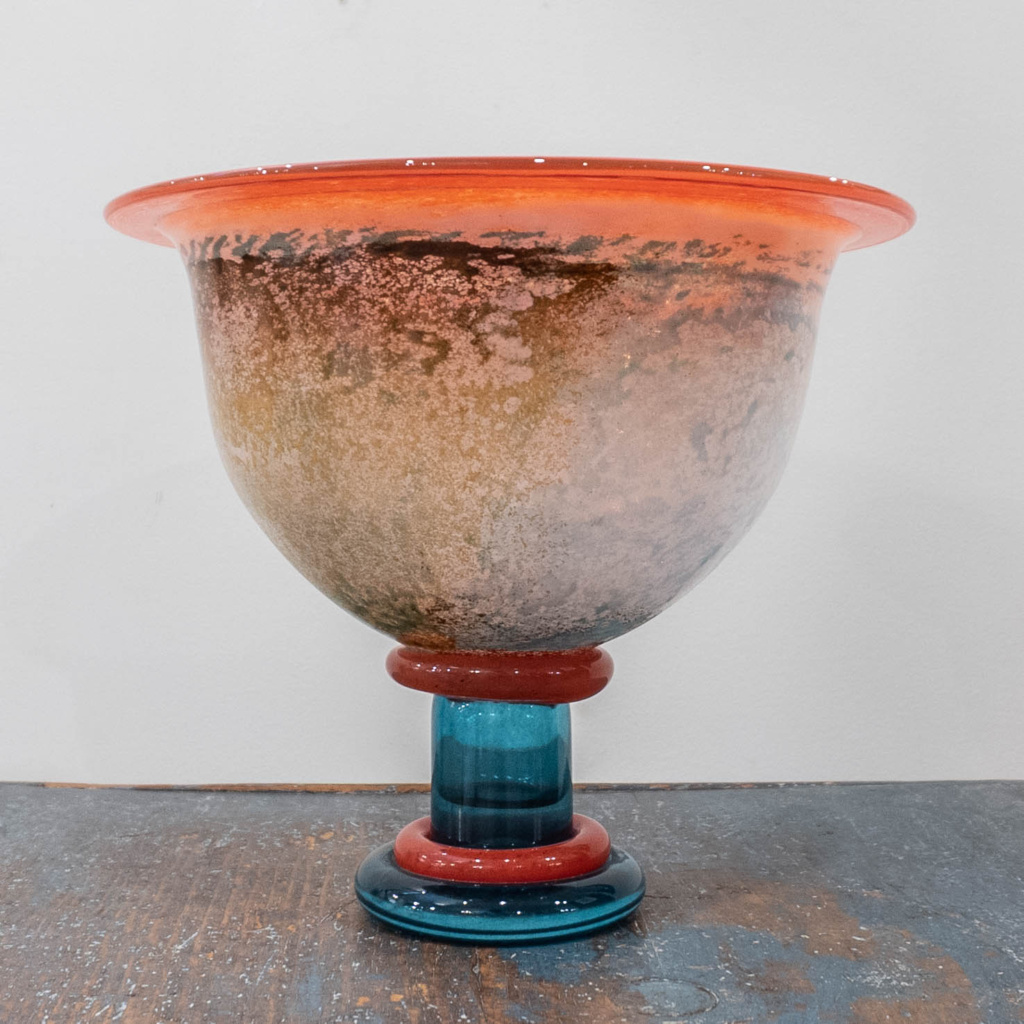 Scandinavian Design Glass Bowl by Kjell Engman for Kosta Boda (c. 1980 ...