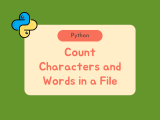 Easily Count Characters And Words In Text Files Using Python Ostechnix