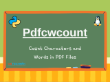 Count Characters And Words In Pdf Files Using Python In Linux It S Foss