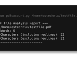 Count Characters And Words In Pdf Files Using Python In Linux Ostechnix