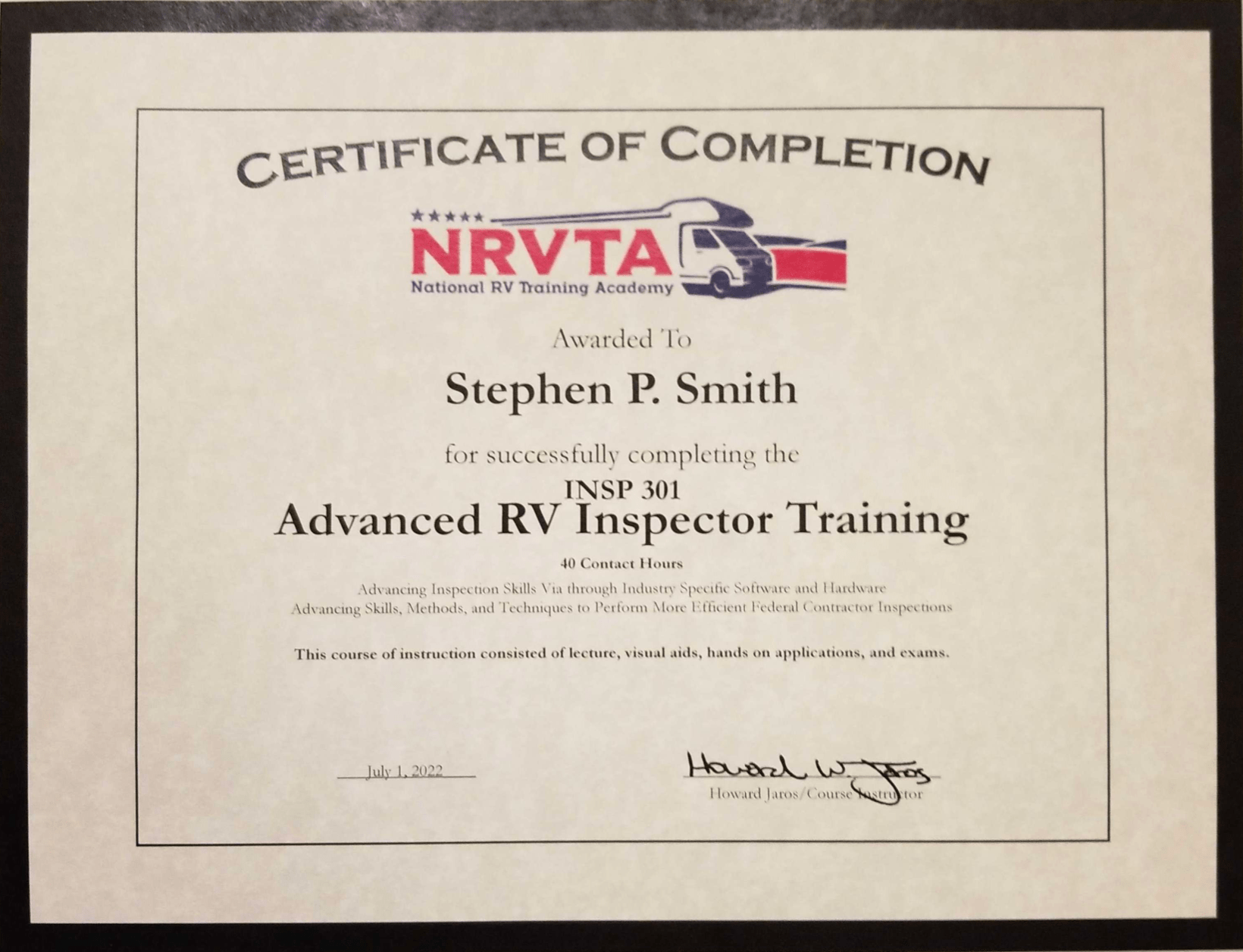 #1 Certified RV Inspector near Phoenix Arizona - On The Road Again RV ...