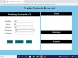 Download Grading System Source Code In Javascript Otw Cam