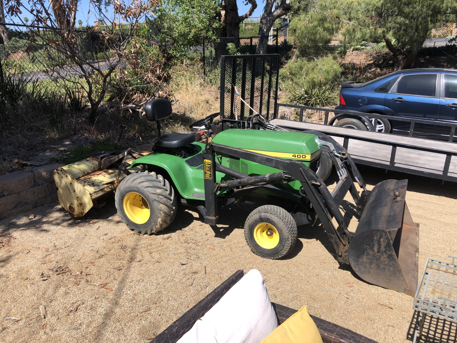 Our John Deere 400 Tractor | Our Functional Farmhouse