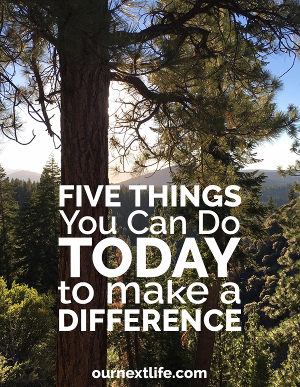 Five Ways to Make a Difference Today – Our Next Life by Tanja Hester ...