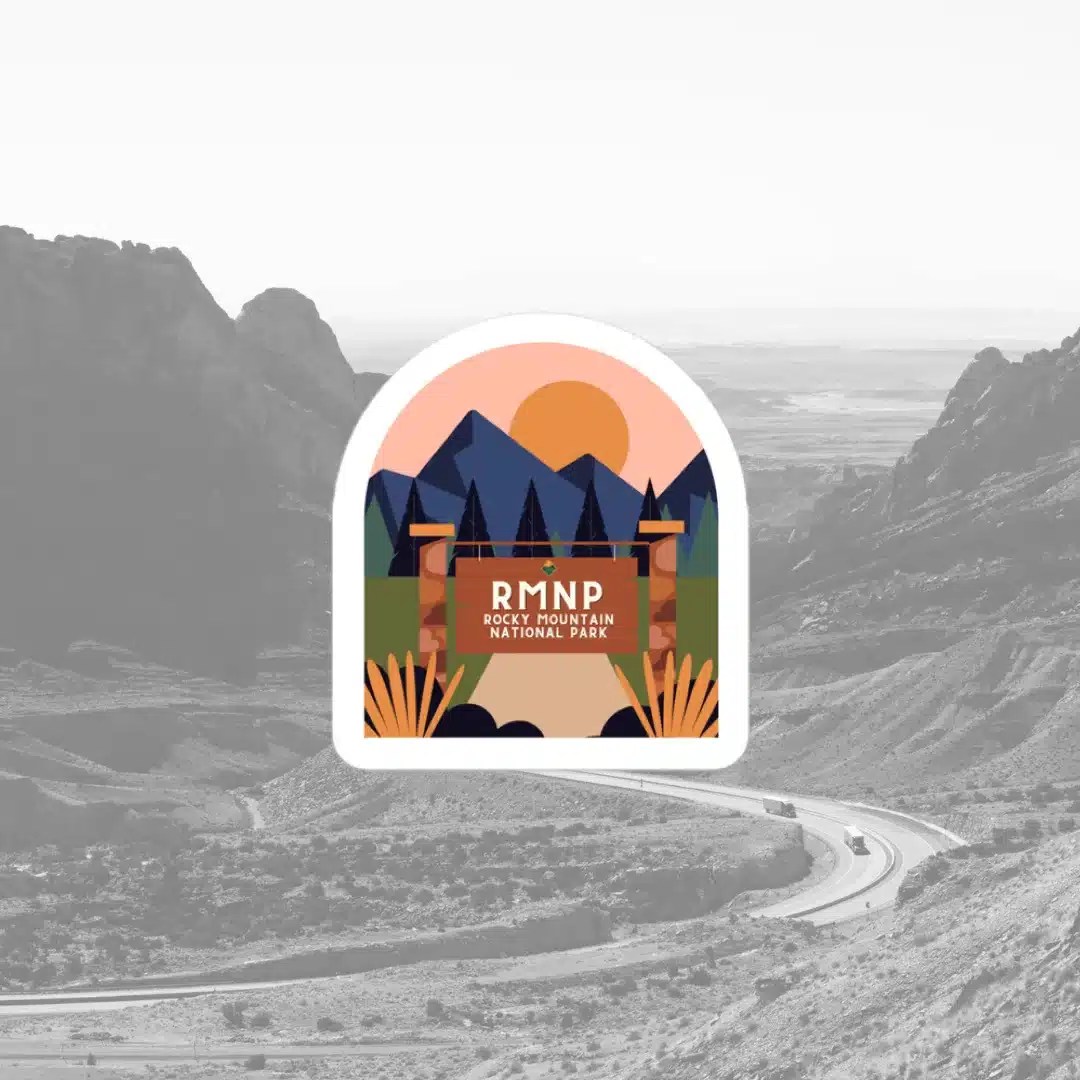 RMNP Badge Sticker 3x3 » Outdoor Adventure Guides | Outbound FOLK