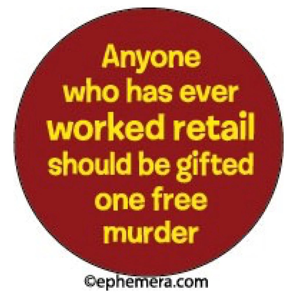 One Free Murder Button Ephemera Outer Layer