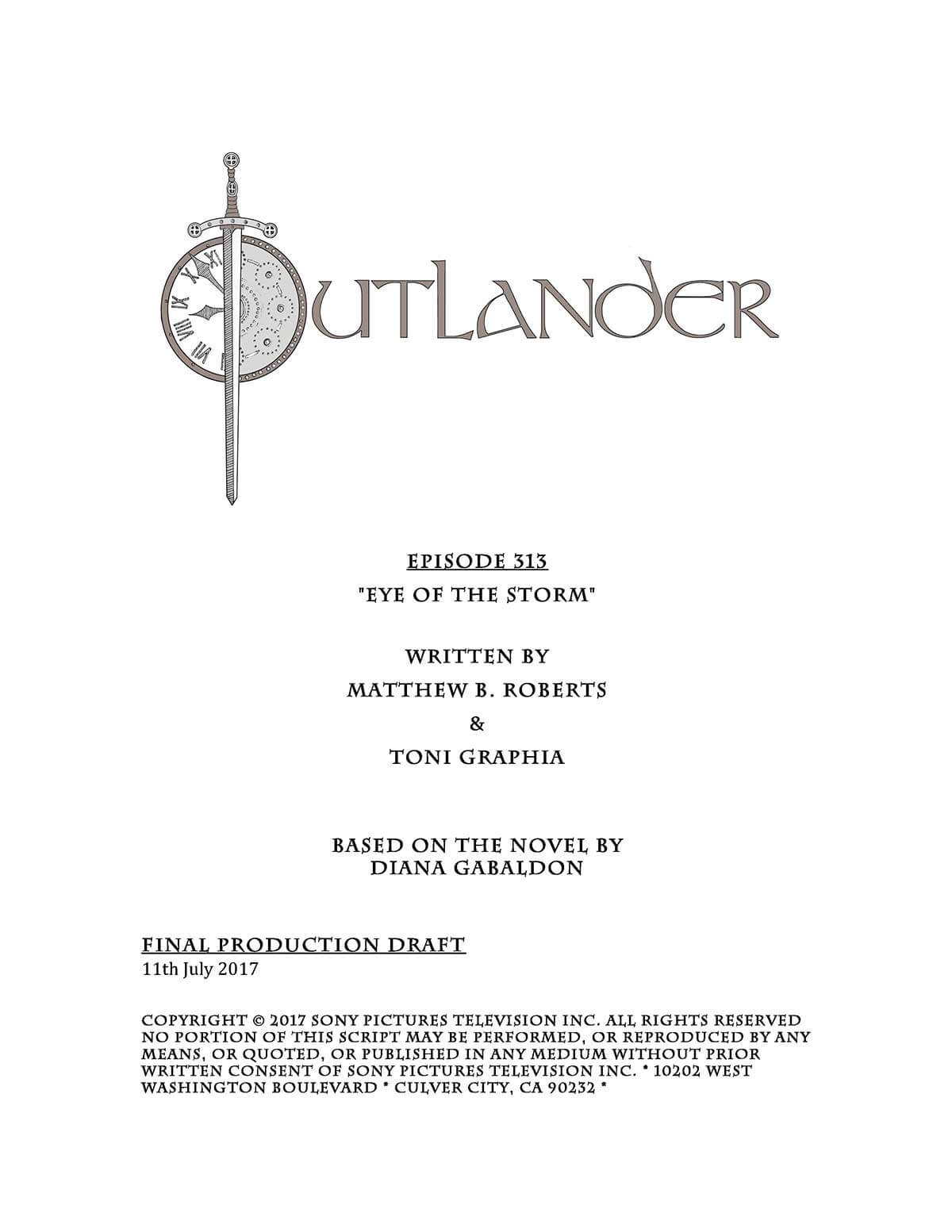 Script for 313 Eye of the Storm – OutlanderWatch