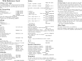 Wikipedia Cheat Sheet Overapi