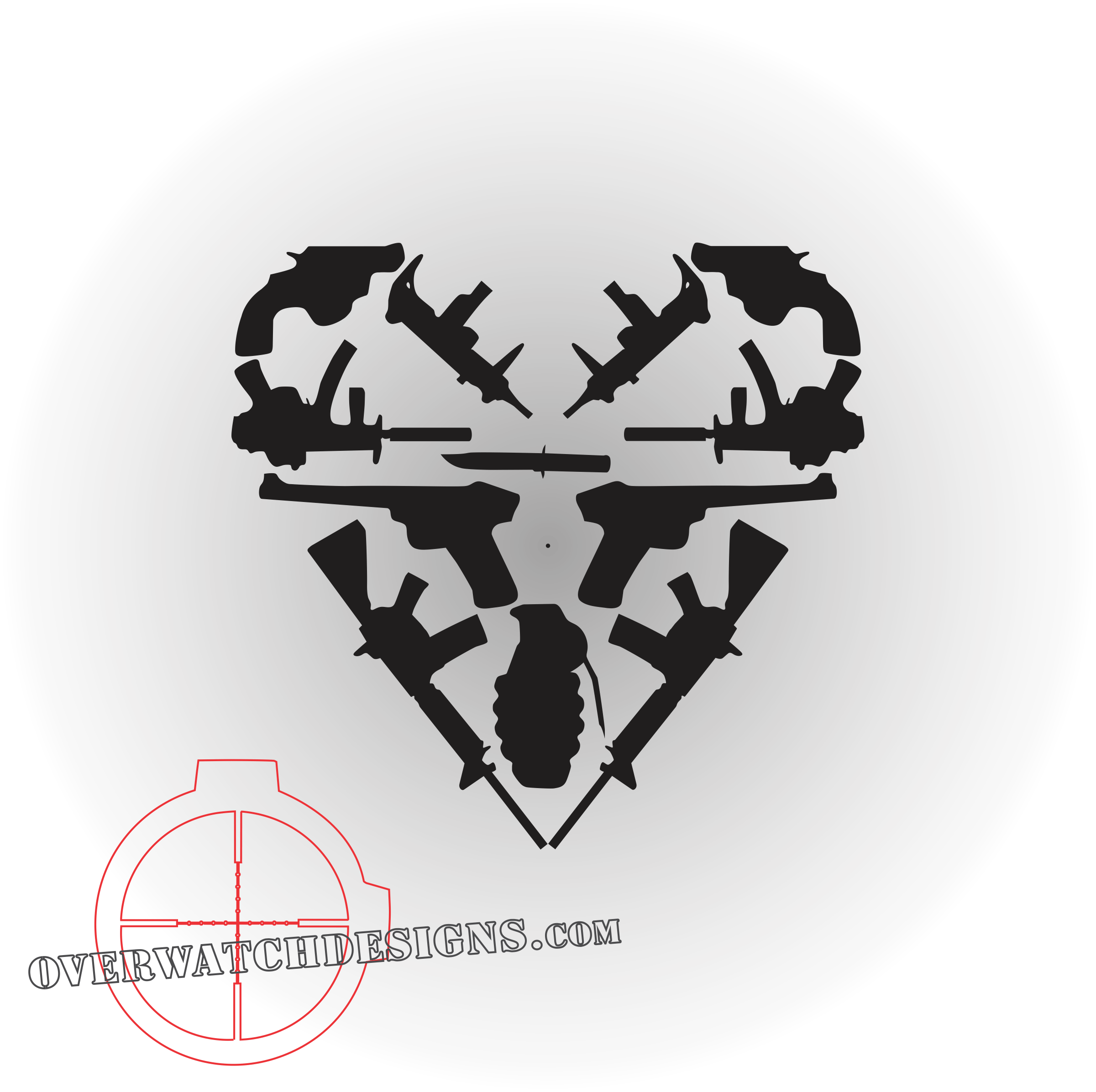 Freedom Heart Cut - Overwatch Designs