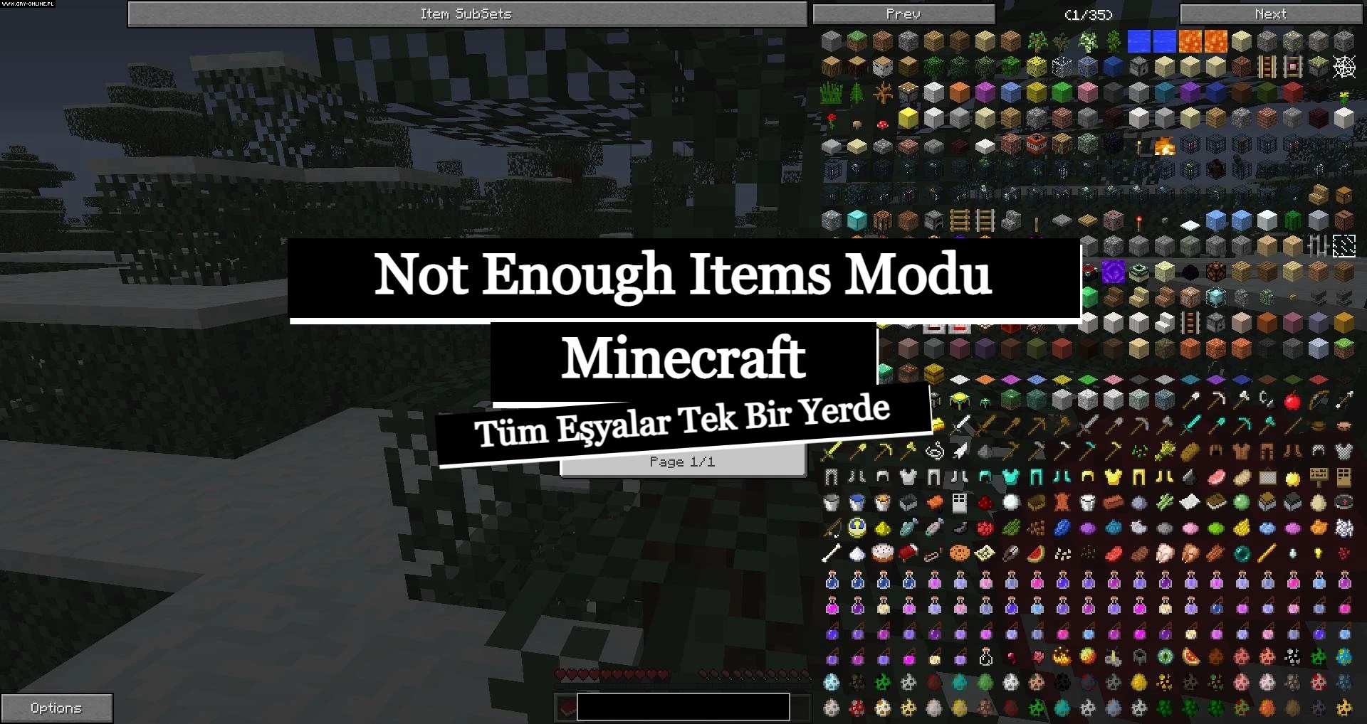 Minecraft Modu - Bütün Eşyaları Tek Bir Yerde Görme - oyunda.org