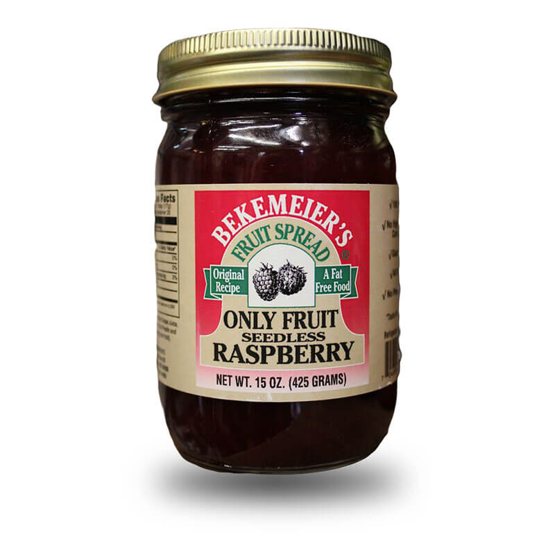 “Only Fruit” Seedless Raspberry Fruit Spread | Ozarka Farms