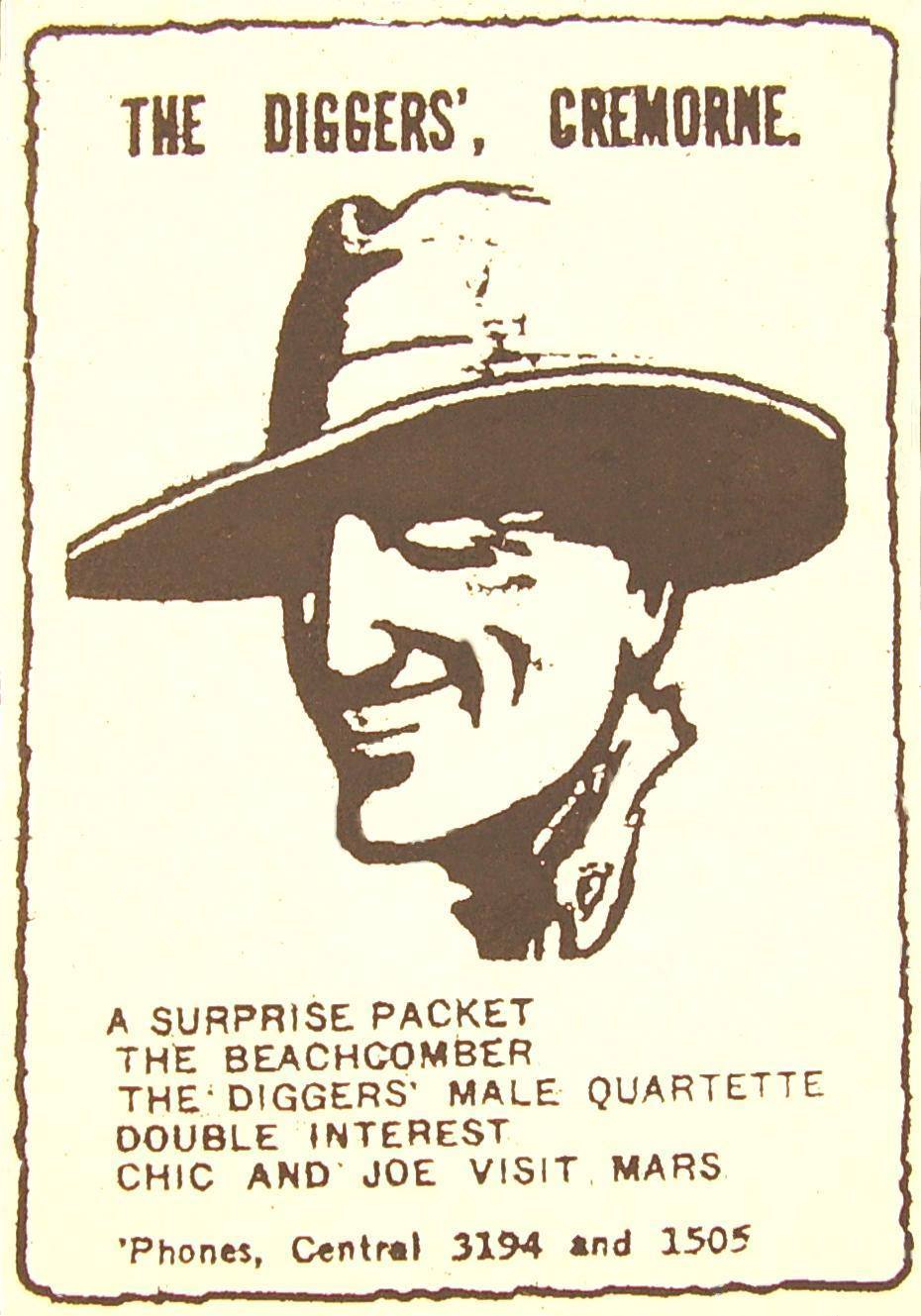 Troupes : Digger Field Theatres & Concert Parties (WWI) | Australian ...