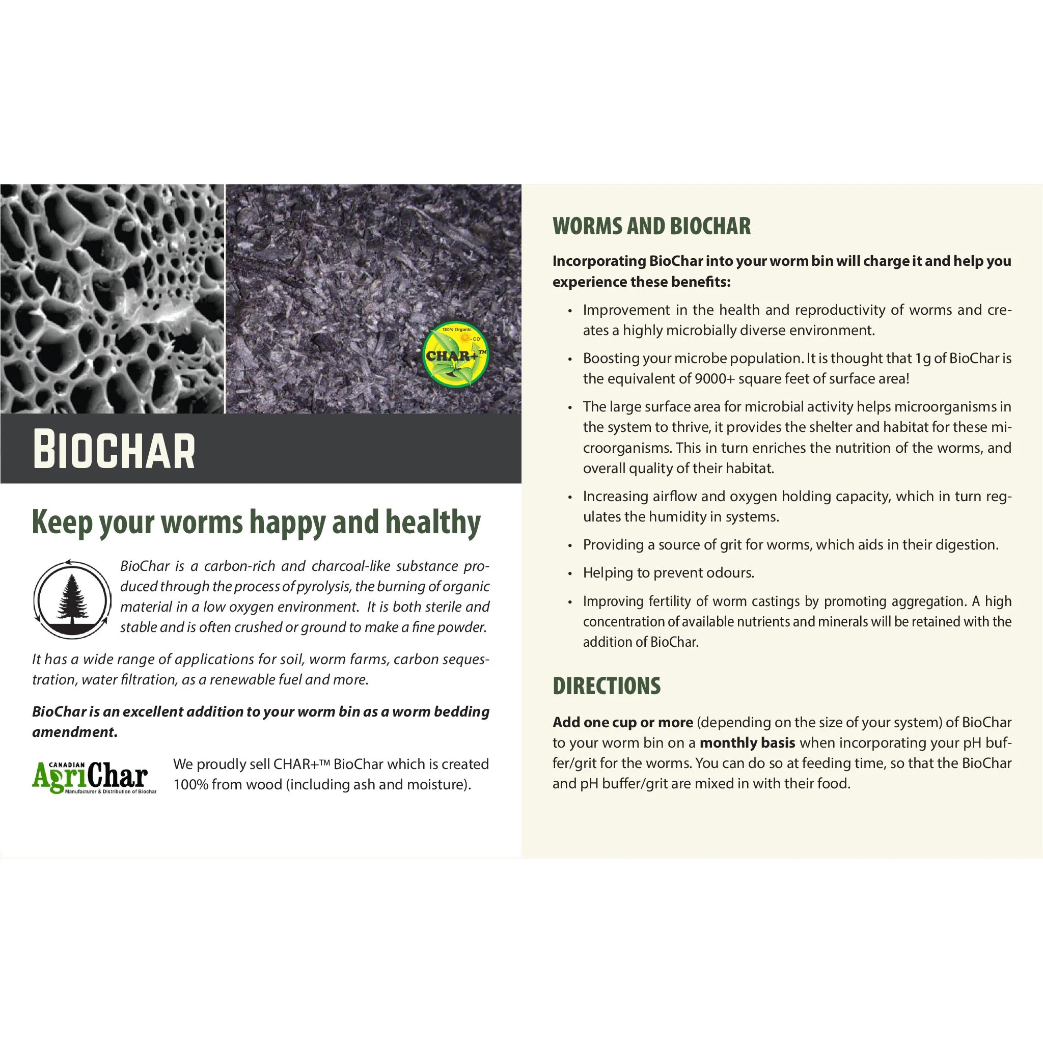 Biochar For Worm Composting And Soil Amendment Organic Eco Friendly