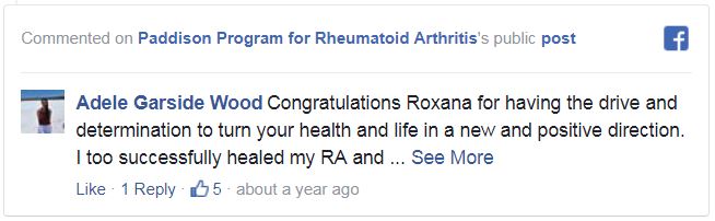 adele | The Paddison Program for Rheumatoid Arthritis