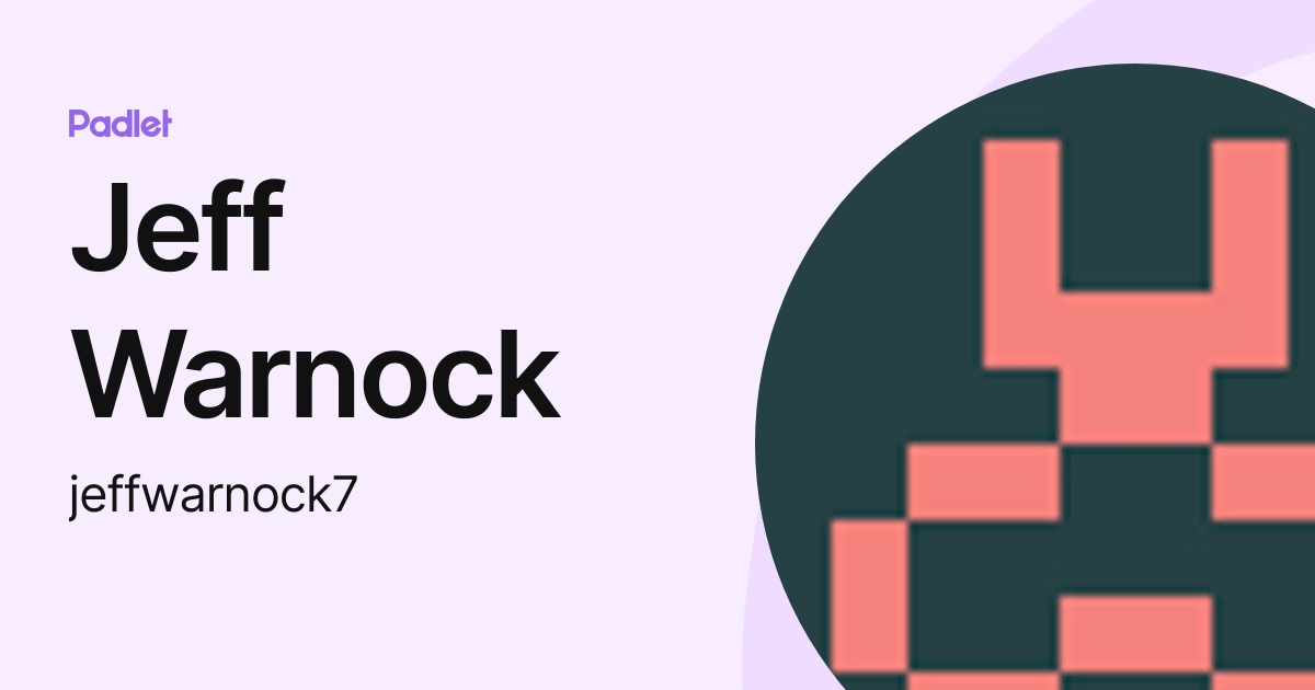 Jeff Warnock Jeffwarnock7 Profile Padlet