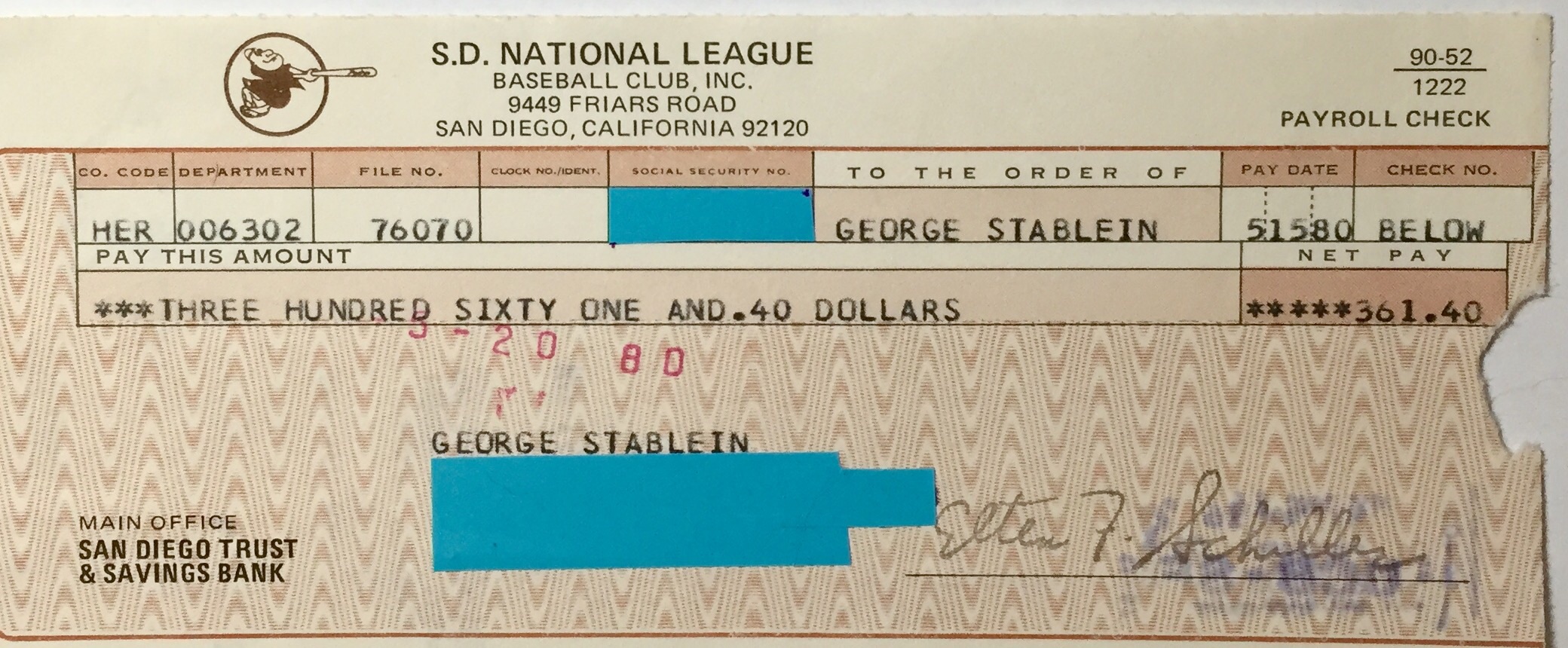 Former Padres Pitcher George Stablein | Padres360