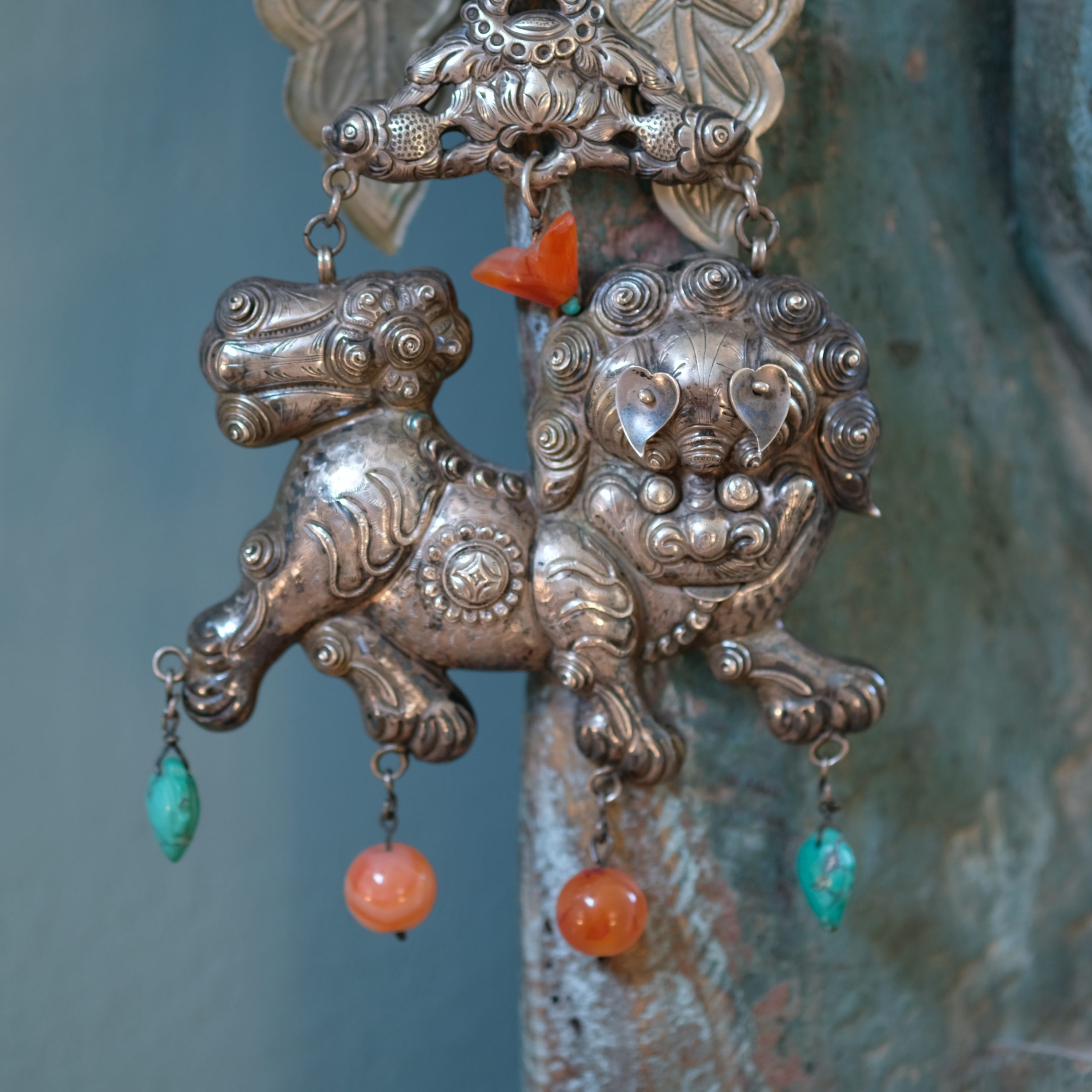 Antique necklace Qing dynasty-' Chinese dragon - Pagode Shop