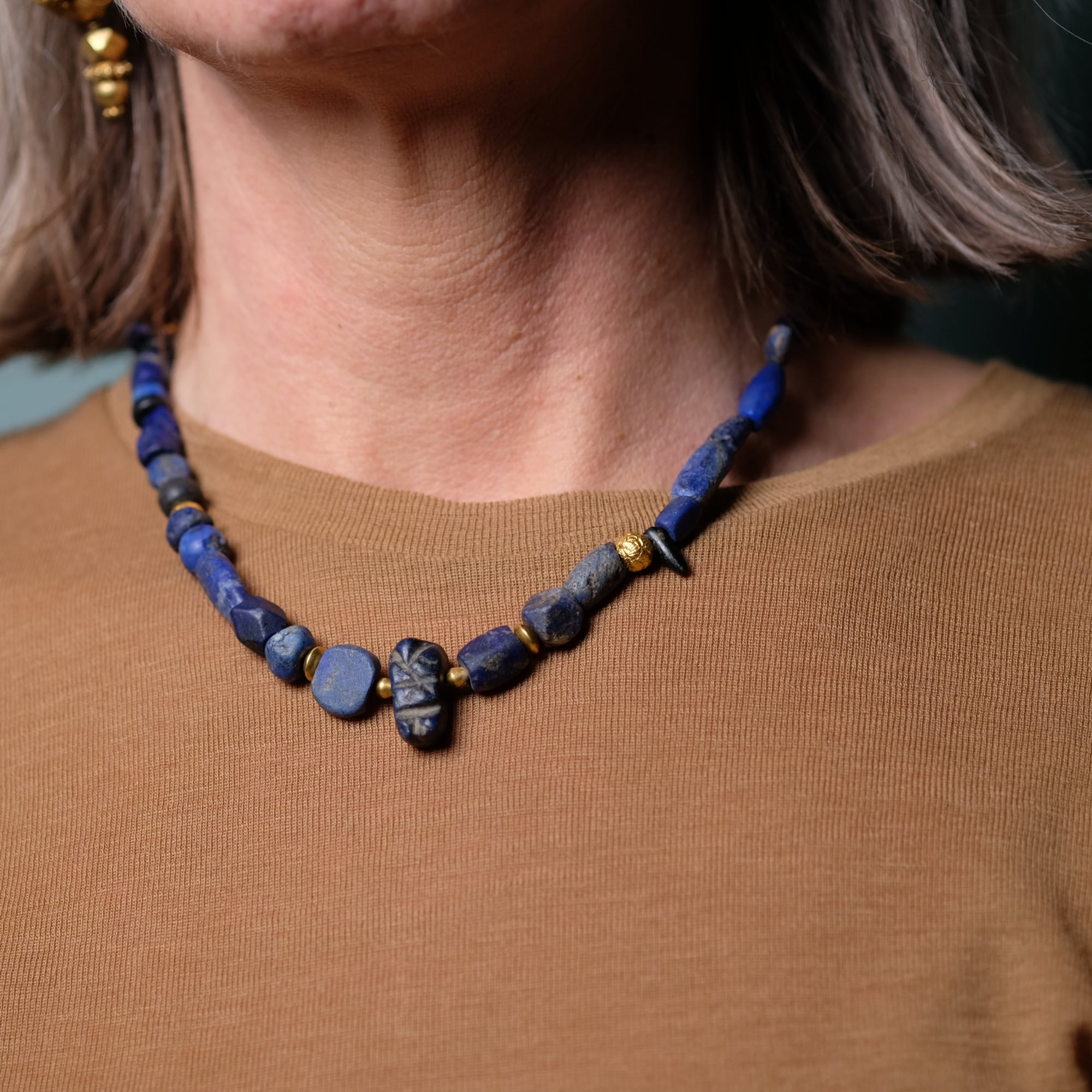 Necklace of ancient lapis lazuli beads - Pagode Shop