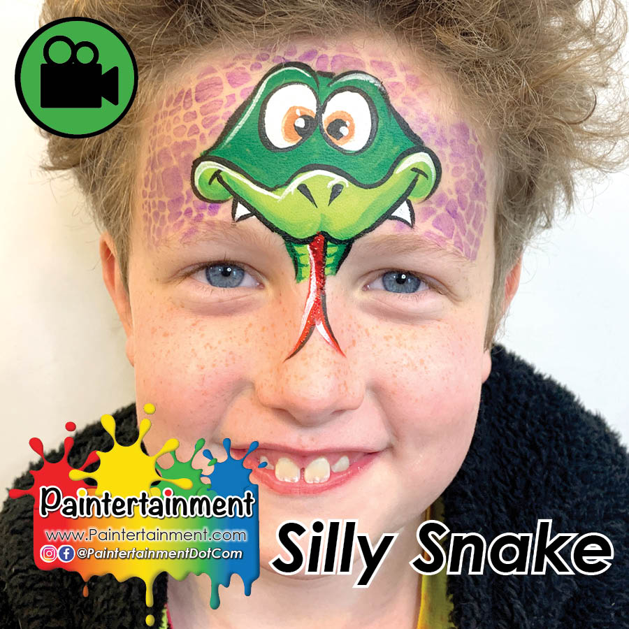 Step by Step Video Tutorial: Silly Snake! – Paintertainment