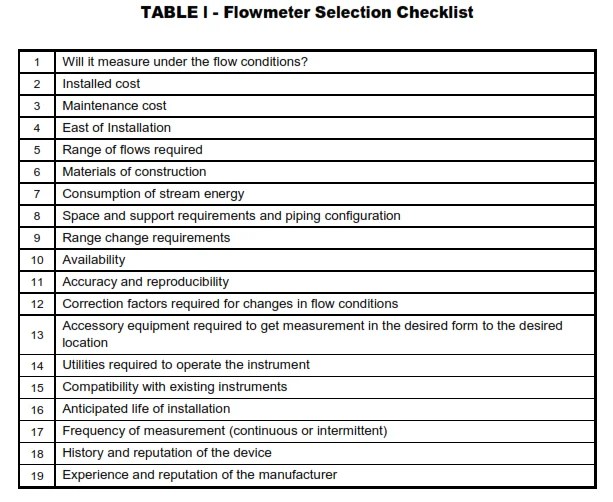 Flowmeters Selection Guide PAKTECHPOINT