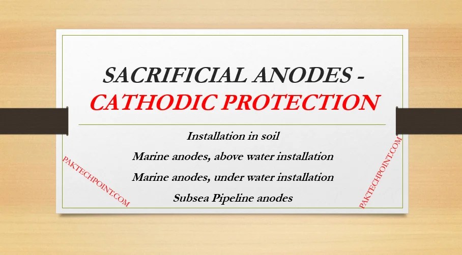 SACRIFICIAL ANODES - CATHODIC PROTECTION