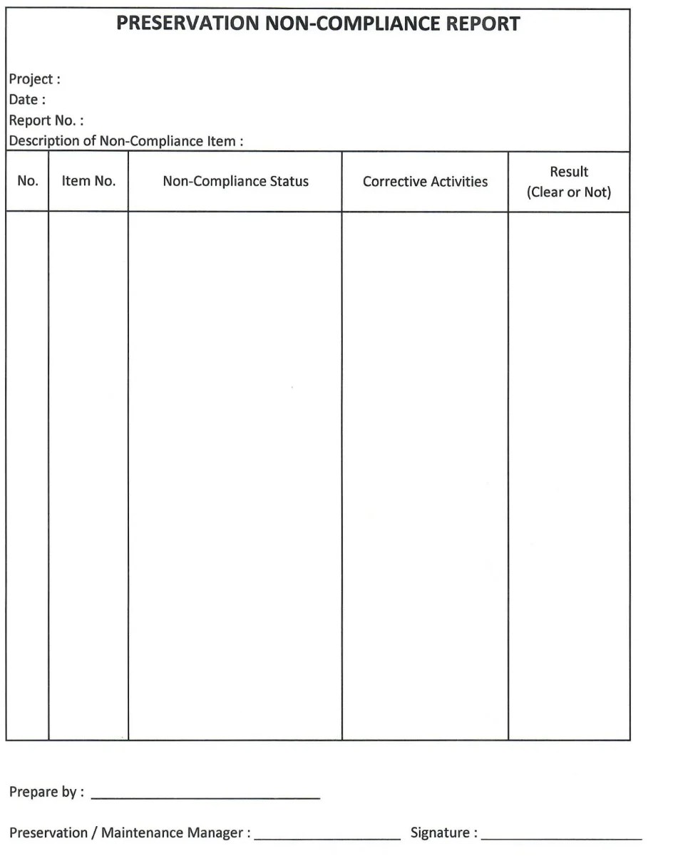 PRESERVATION EXECUTION PROCEDURE | METHOD STATEMENT PAKTECHPOINT