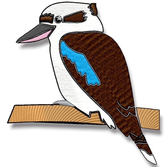 Kookaburra Machine Embroidery ⋆ Pam's Embroidery Designs