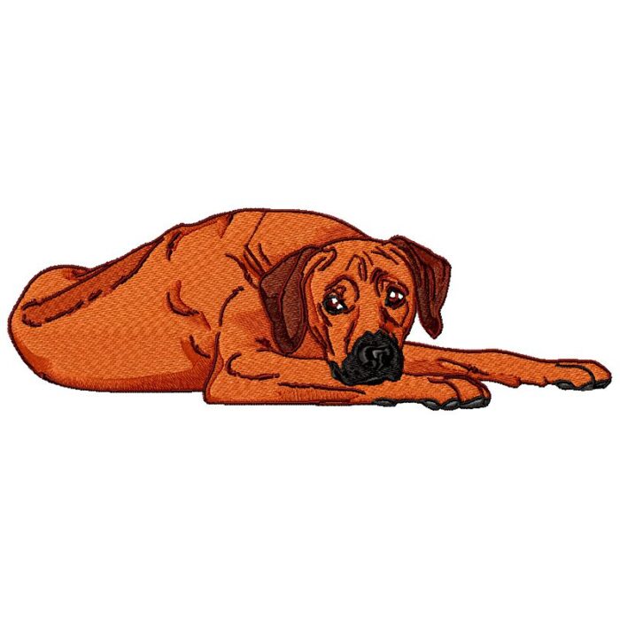 Rhodesian Ridgeback Realistic Machine Embroidery Pam's Embroidery Designs