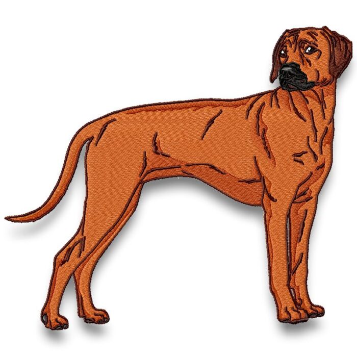 Rhodesian Ridgeback Realistic Machine Embroidery Pam's Embroidery Designs