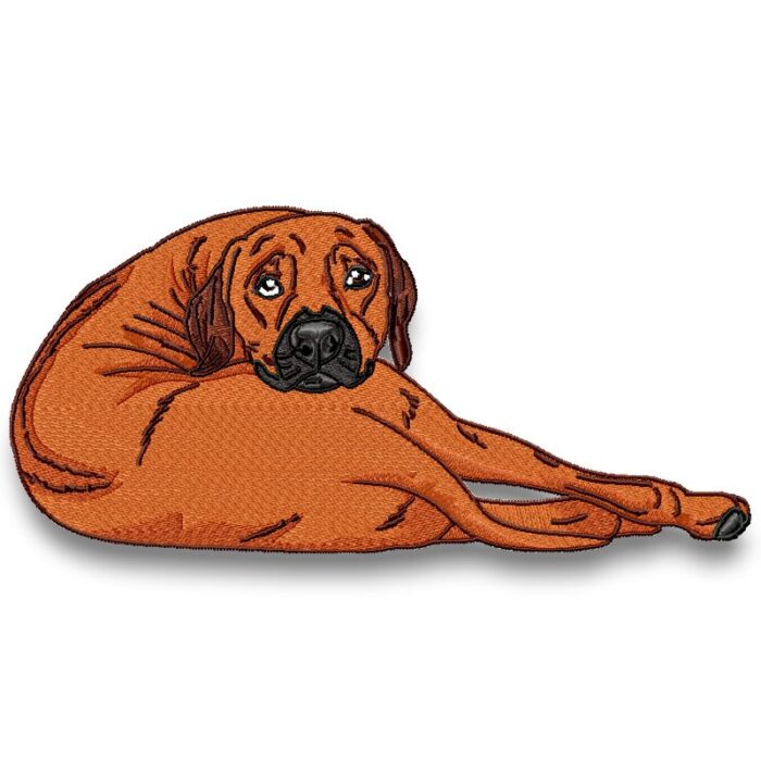 Rhodesian Ridgeback Realistic Machine Embroidery Pam's Embroidery Designs