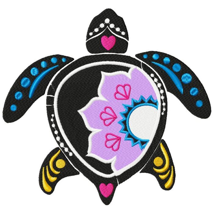 Turtle Stylish 1 Terrific Machine Embroidery ⋆ Pam's Embroidery Designs