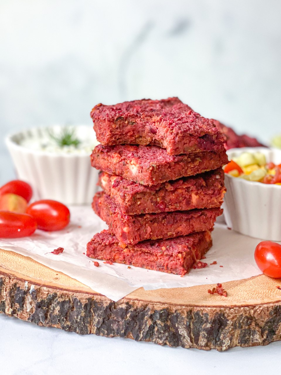 The most delicious beetroot savory breakfast bars - Panos Eats