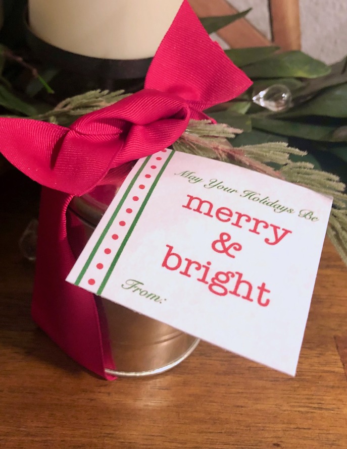 Merry and Bright Christmas Tags