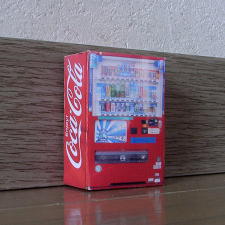 Coke machine paper model «papercraft models papercraft models