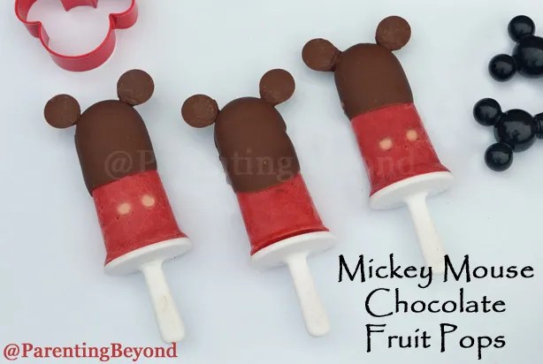 Mickey Mouse Chocolate Fruit Pops Popsicles #Disney #Zoku - 4 The Love ...