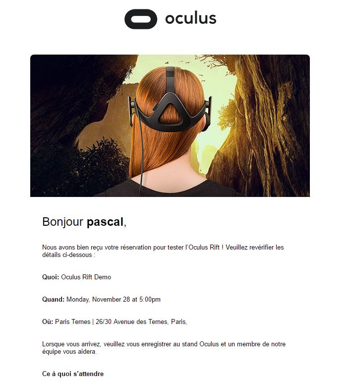 Oculus Rift : le produit pas testable