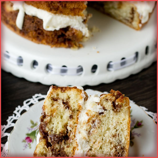 Pastel de crema y canela